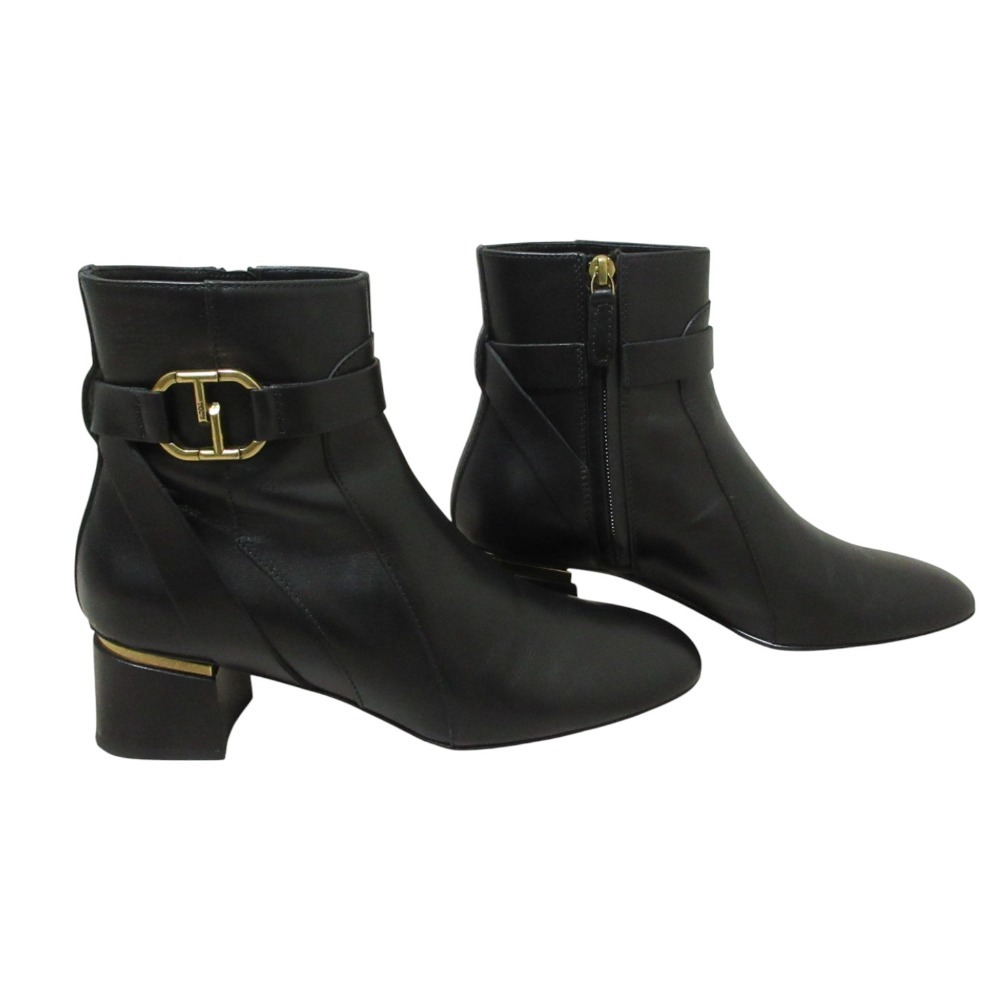 Yahoo!オークション - 美品 TOD'S トッズ ダブルTリング レザー サイド...