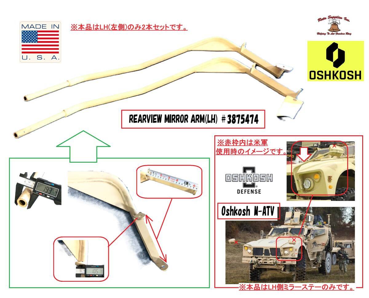 Yahoo!オークション - 【アメリカ製】未使用品 Oshkosh M-ATVフロント...