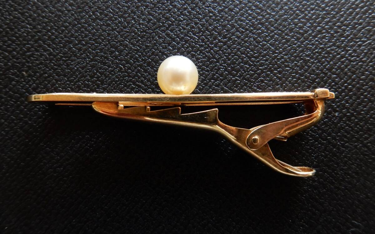 Yahoo!オークション - 売切 ミキモト/MIKIMOTO [K14]タイピン 重さ/6....