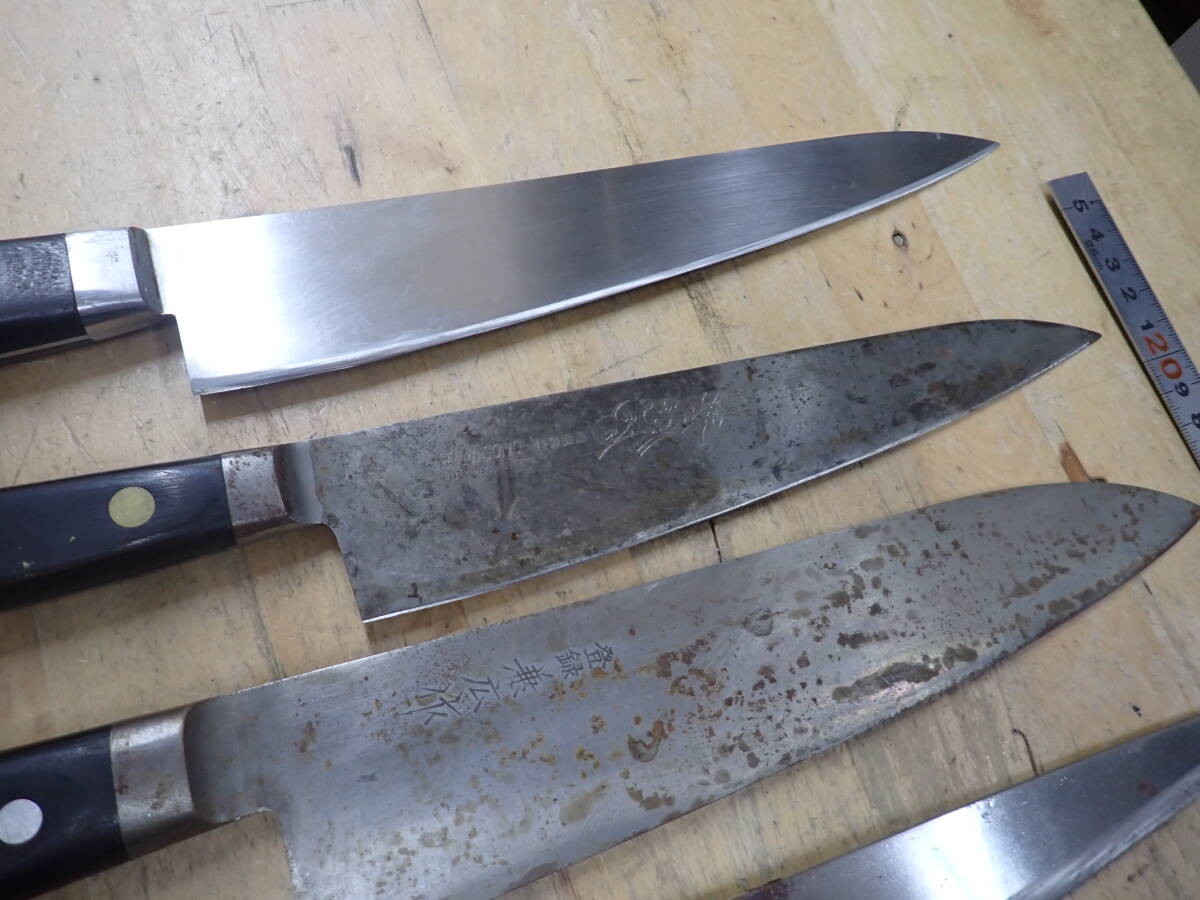 Yahoo!オークション - 『C25A』洋包丁 5本（5点）まとめてセット 牛刀 ...