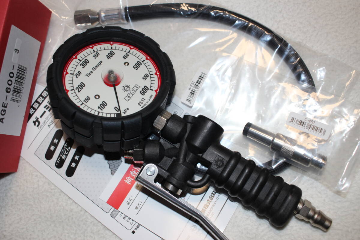 Yahoo!オークション - タイヤゲージ エアゲージ ゲージボタルEX AGE-60...