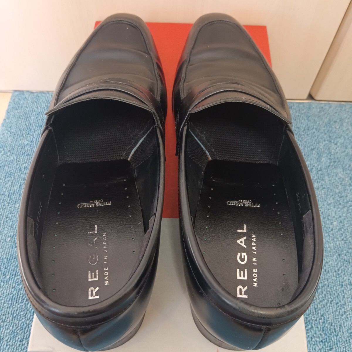 Yahoo!オークション - REGAL ブラック 革靴リーガル 25.5cm メンズ 2...