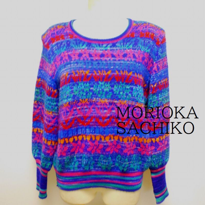 Yahoo!オークション - 940871 MORIOKA SACHIKO モリオカサチコ ニット ...
