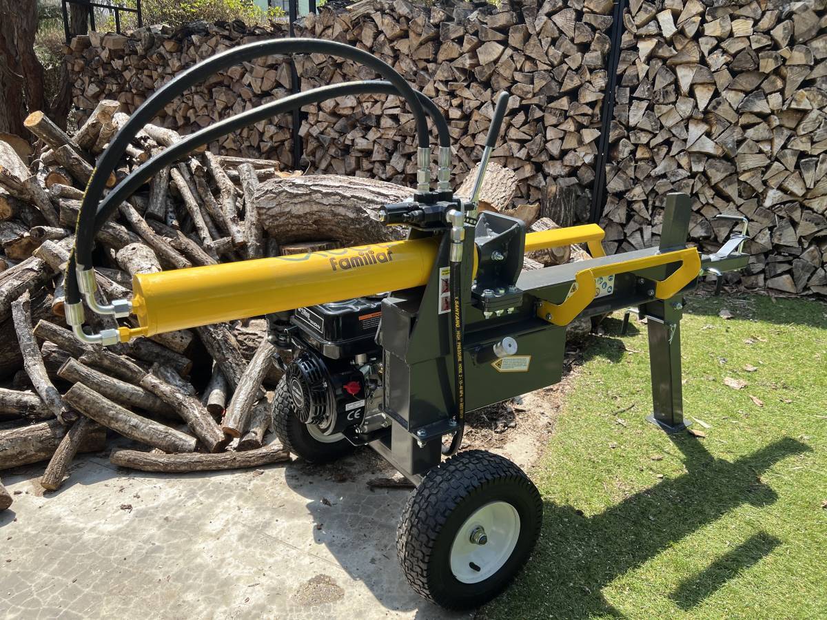 Yahoo!オークション - Exectfamiliar エンジン薪割り機 ハイパワー18...