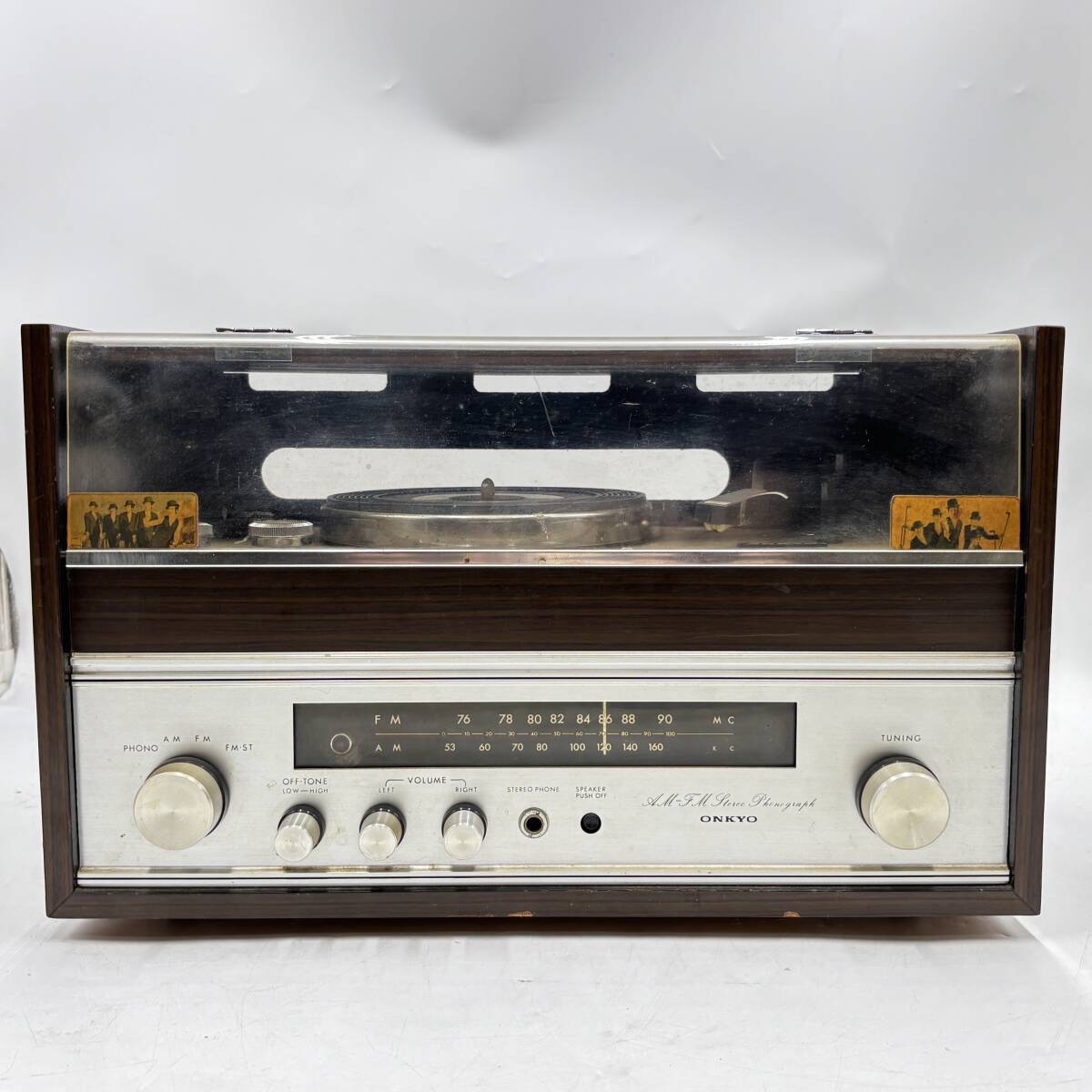 Yahoo!オークション - ONKYO オンキョー AM FM 真空管 ラジオ 電蓄 ス...