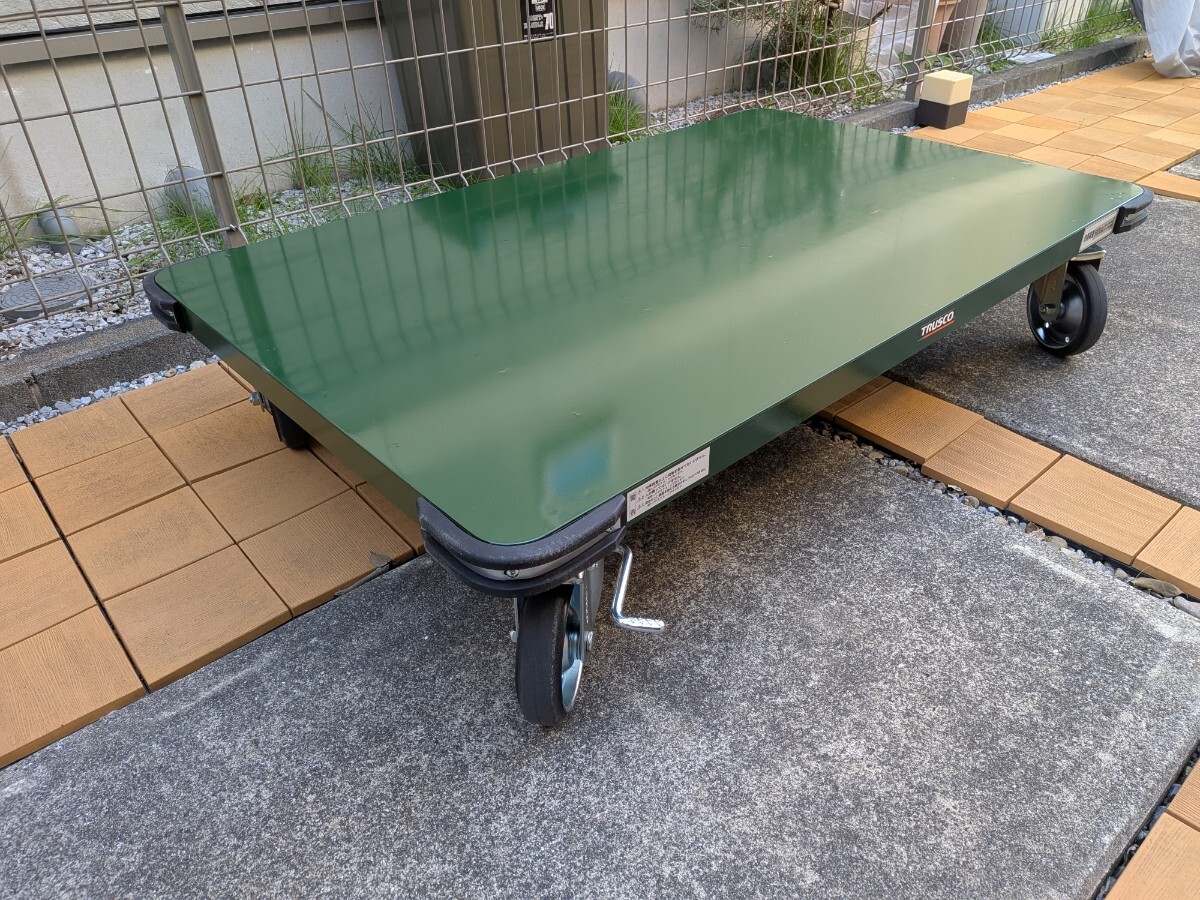 Yahoo!オークション - トラスコ中山 TRUSCO 鋼鉄製平台車 120...