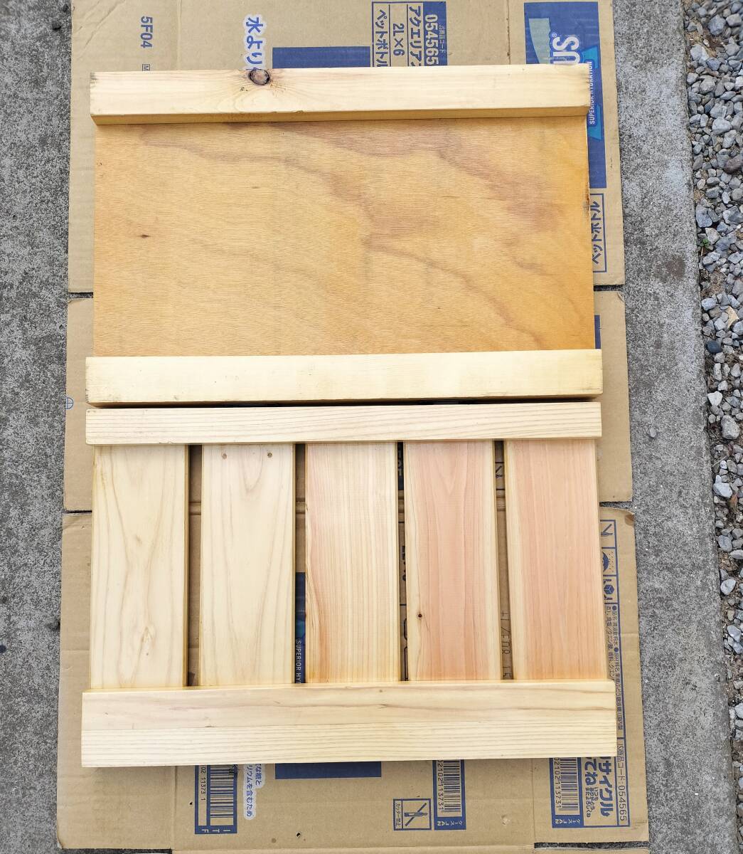 Yahoo!オークション - 半製品 木製 国産ひのき へら台 へらぶな スノコ...