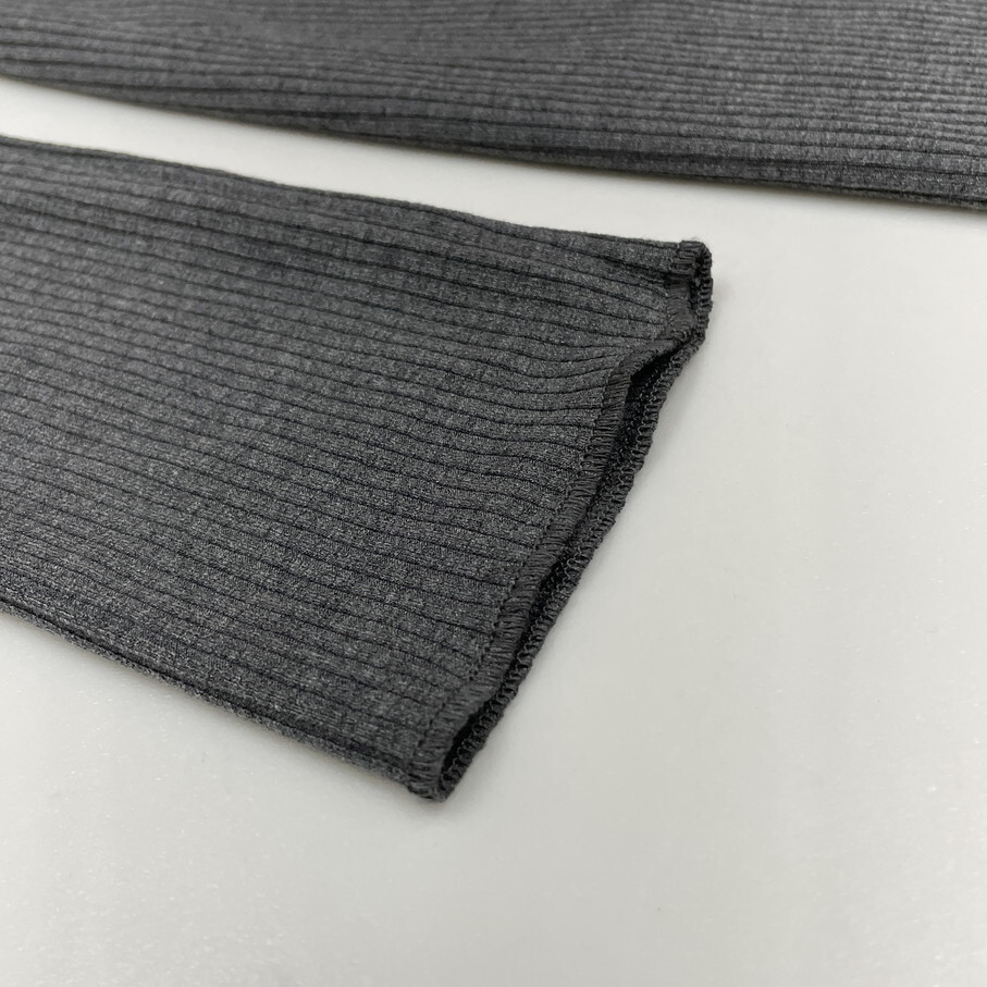 Yahoo!オークション - ZARA /S/ グレー リブニットワンピース レディー...