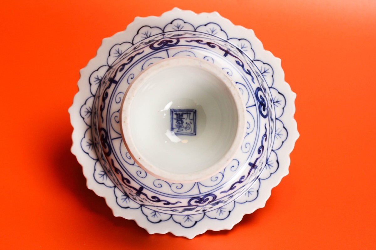 Yahoo!オークション - 三代 須田菁華 染付高台皿 五客 共箱 本物保証