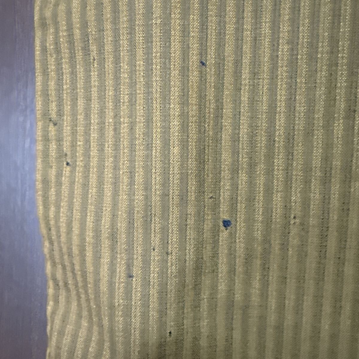 Yahoo!オークション - 【き677】男物 木綿 着物 茶系 縞模様 裏地付き ...