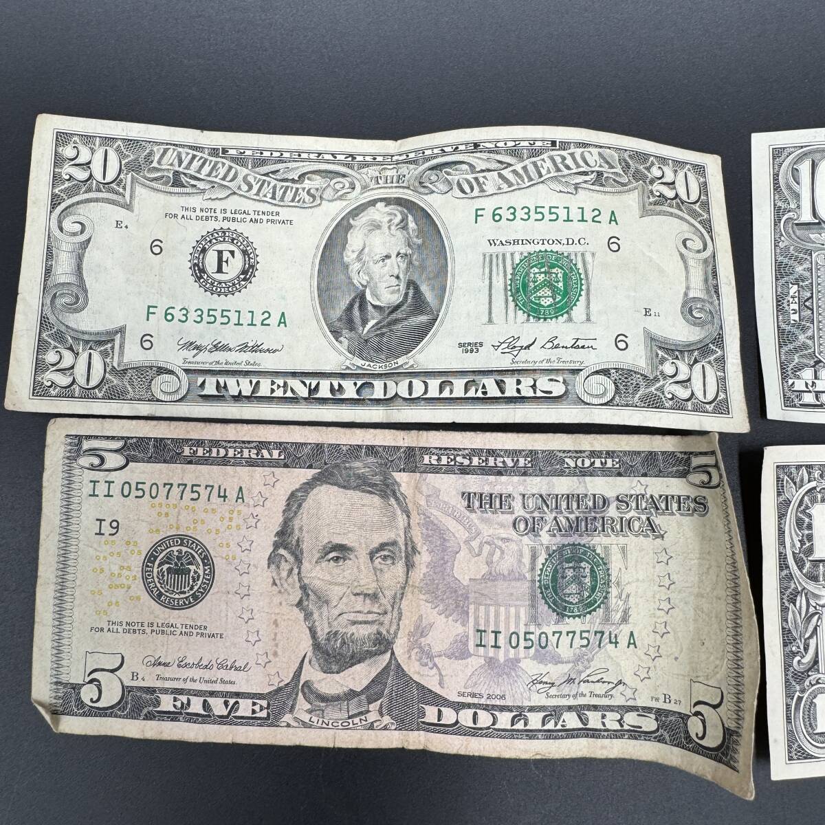 Yahoo!オークション - ＃7891～ アメリカドル おまとめ 紙幣 貨幣 コイ...