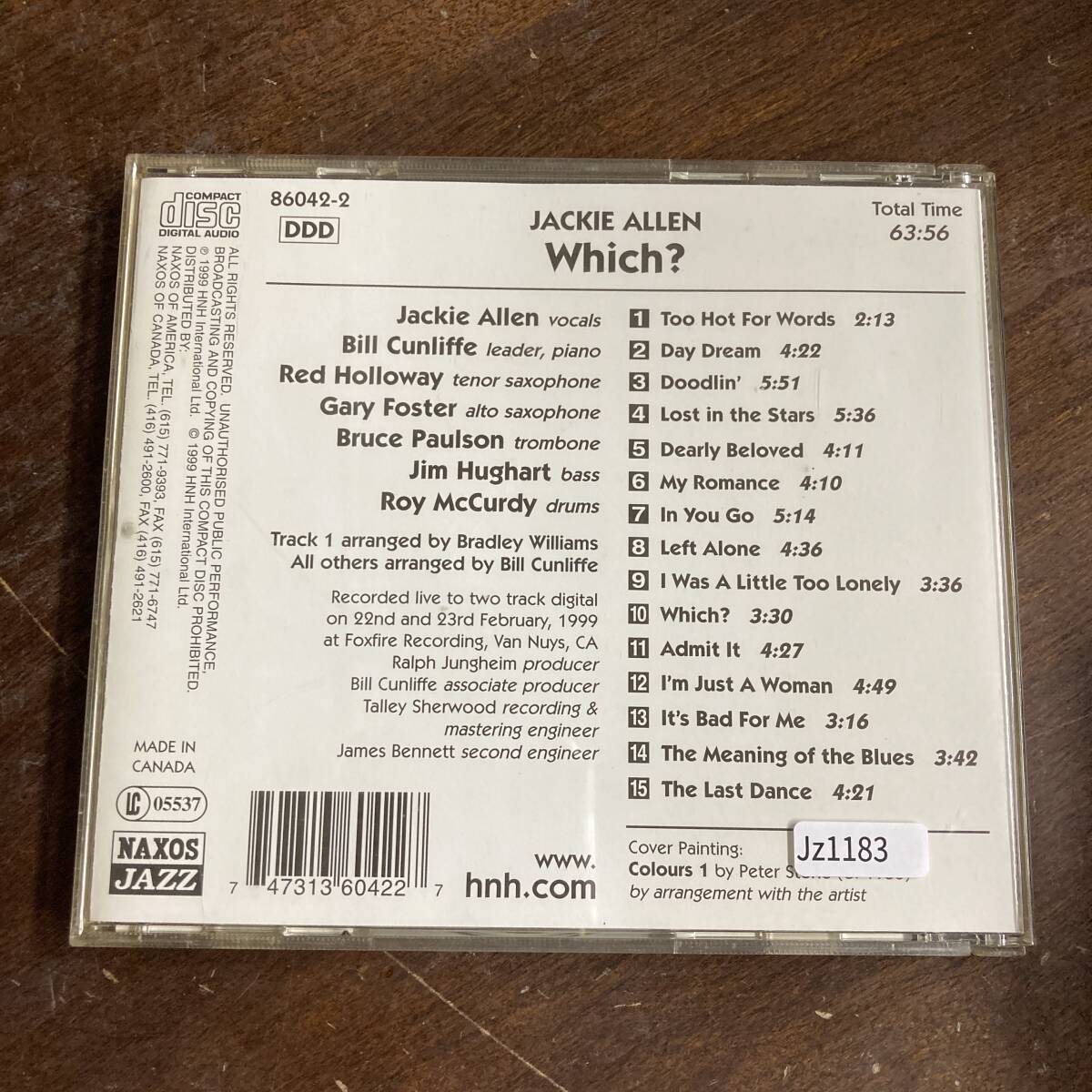 Yahoo!オークション - JZ1183 CD JACKIE ALLEN WHICH
