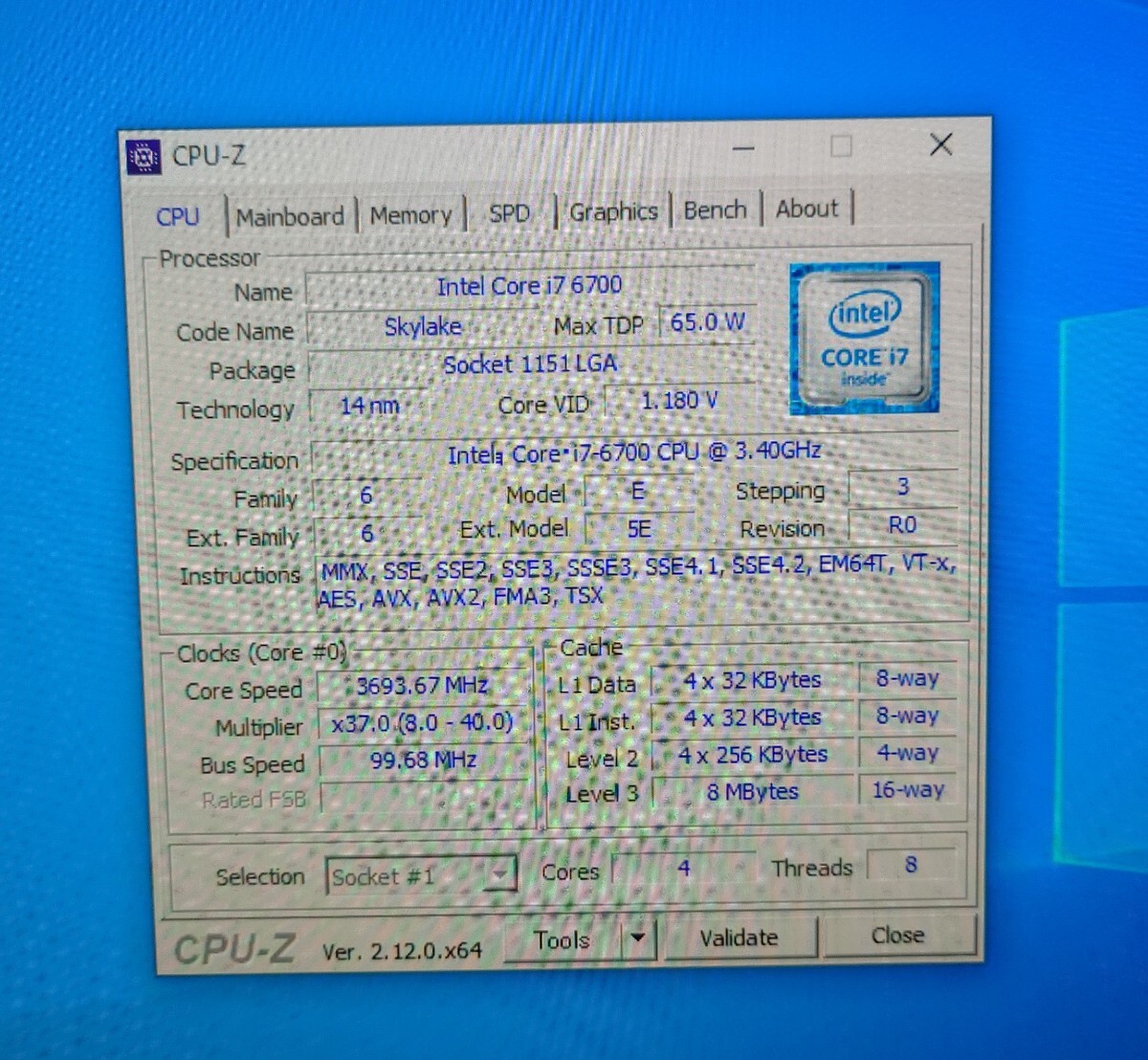 Yahoo!オークション - 【intel】Core i7 6700 3.4GHz LGA1151 CPU 動作...