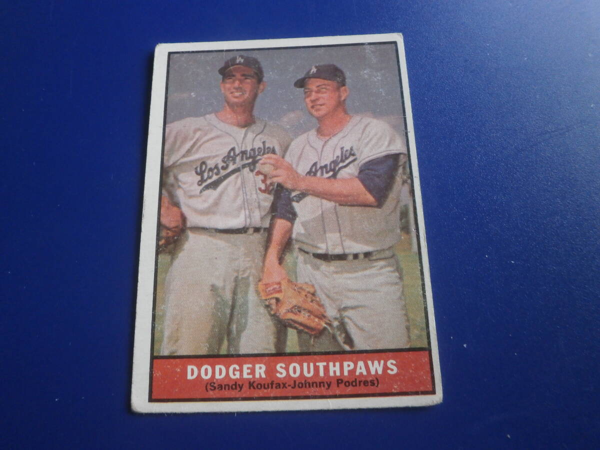 Yahoo!オークション - 1961 TOPPS ＃207 SANDY KOUFAX