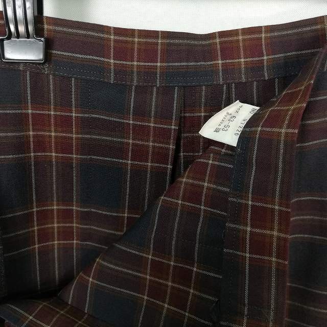 Yahoo!オークション - 1円 スクールスカート 夏物 w63-丈51 チェック ...