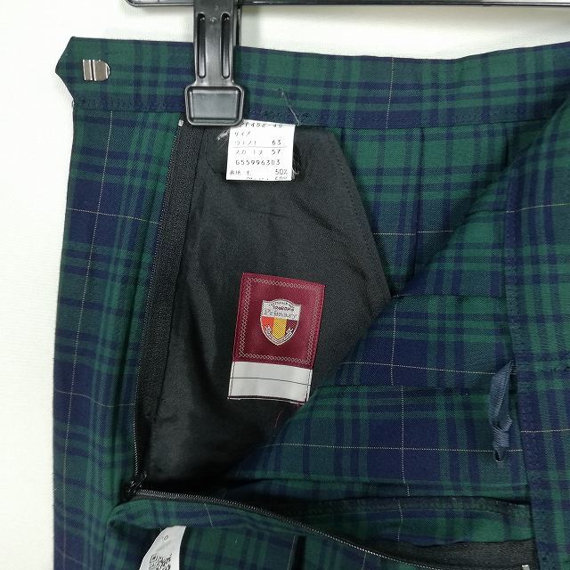 Yahoo!オークション - 1円 スクールスカート 夏物 w63-丈59 チェック ...