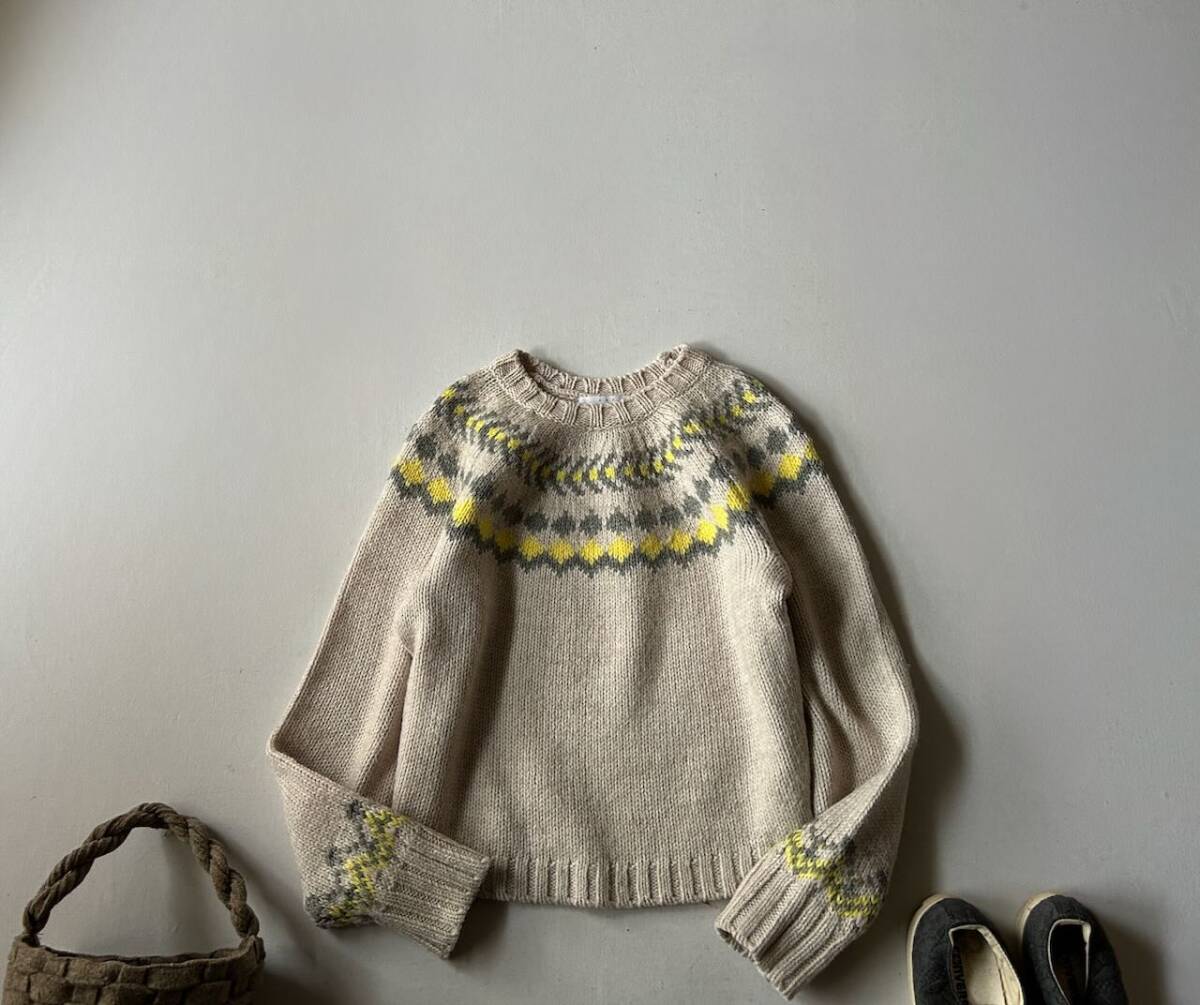 Yahoo!オークション - KBF ケービーエフ 可愛いフェアアイル柄ニット