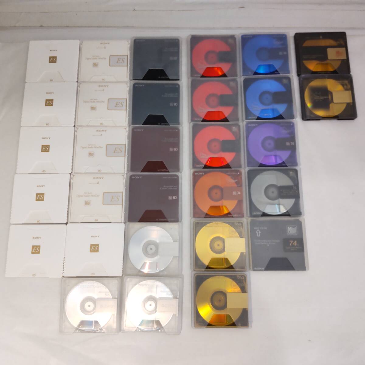 Yahoo!オークション - Y112502 SONY MDディスク 80分/74分/60分 使用済...
