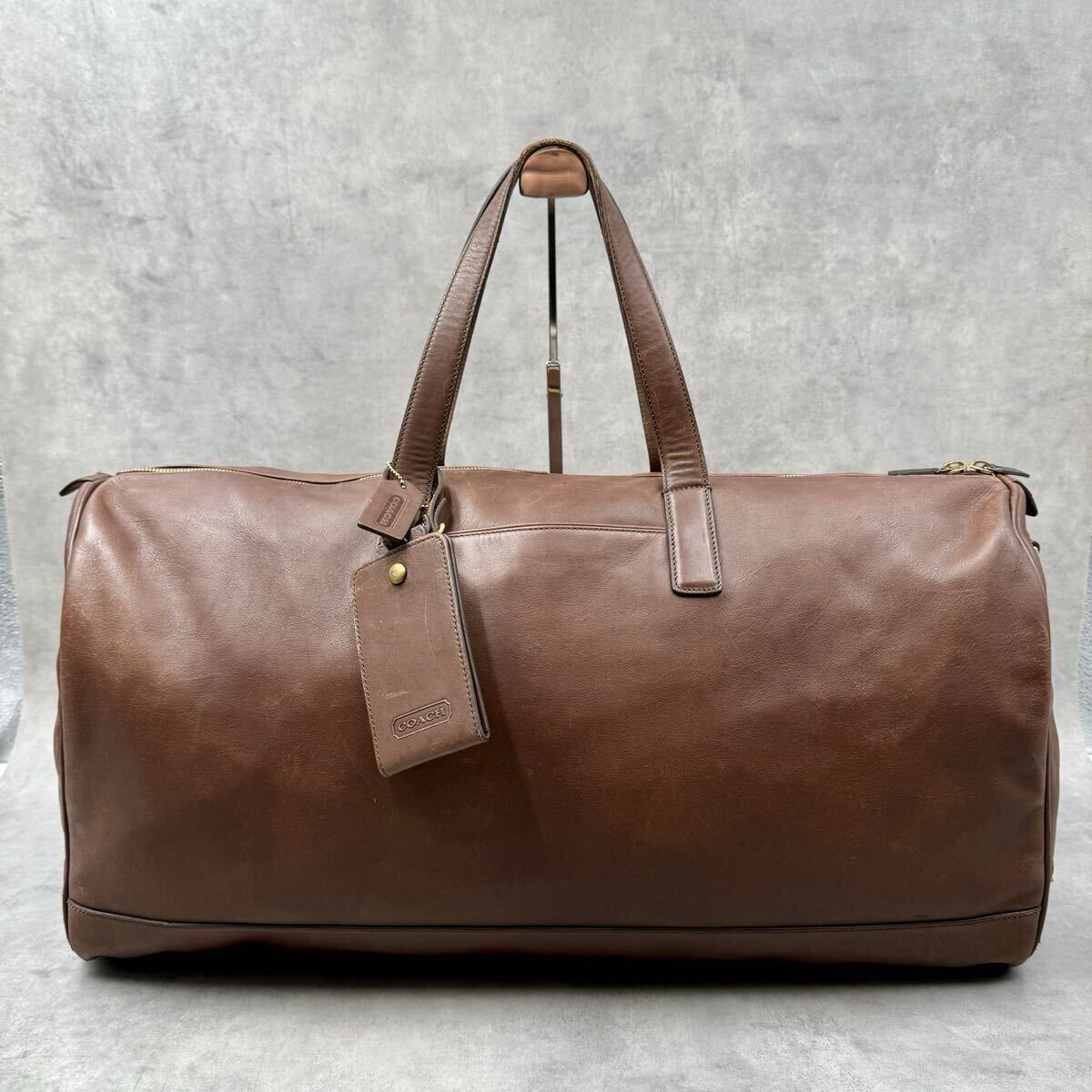 Yahoo!オークション - 希少/大容量 COACH コーチ ボストンバッグ ハン...