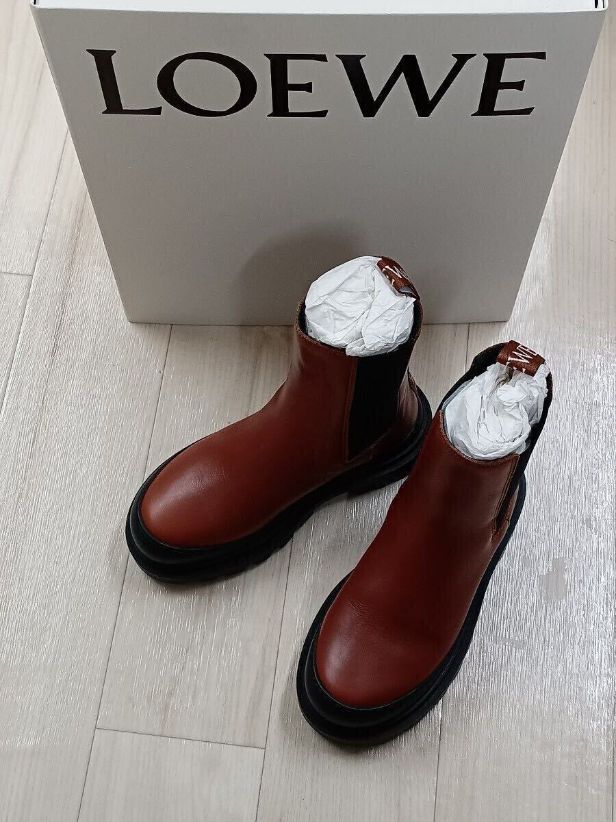 Yahoo!オークション - 【MIU46】LOEWE ロエベ ブーツ 茶系 大人 カジュ...