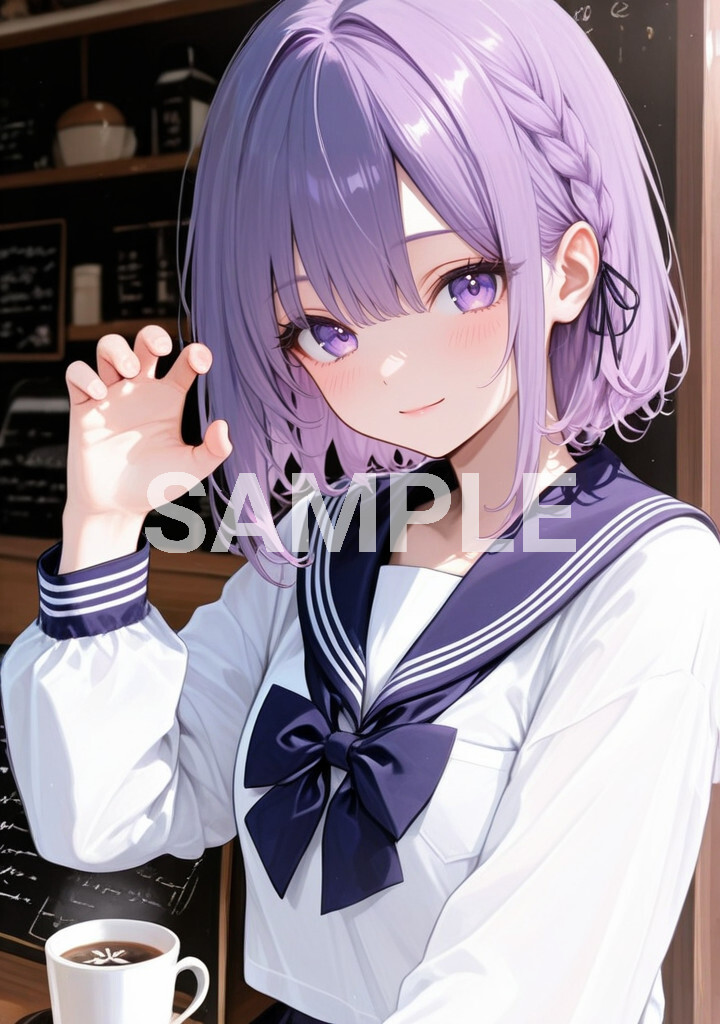 Yahoo!オークション - M0619 アートポスター オリジナル 一点物 A4 再...