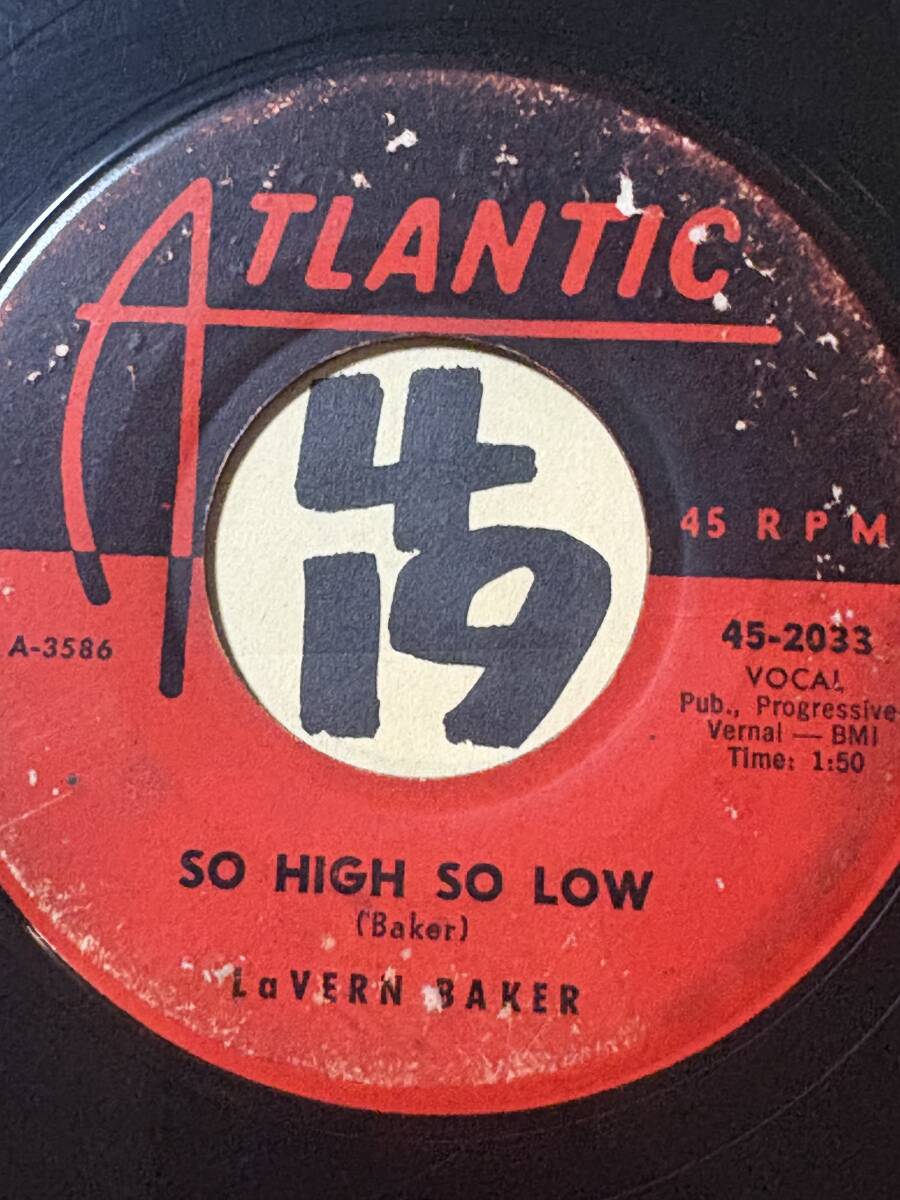 Yahoo!オークション - 試聴 LaVERN BAKER SO HIGH SO LOW 両面やや傷あ...