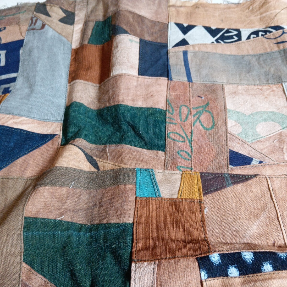 Yahoo!オークション - 継ぎ継ぎ布② 古布木綿 端切れ