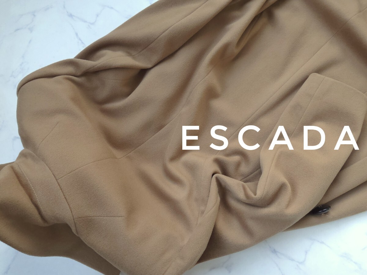 Yahoo!オークション - 超高級 極美品 ESCADA 最高級モダンロングコート...
