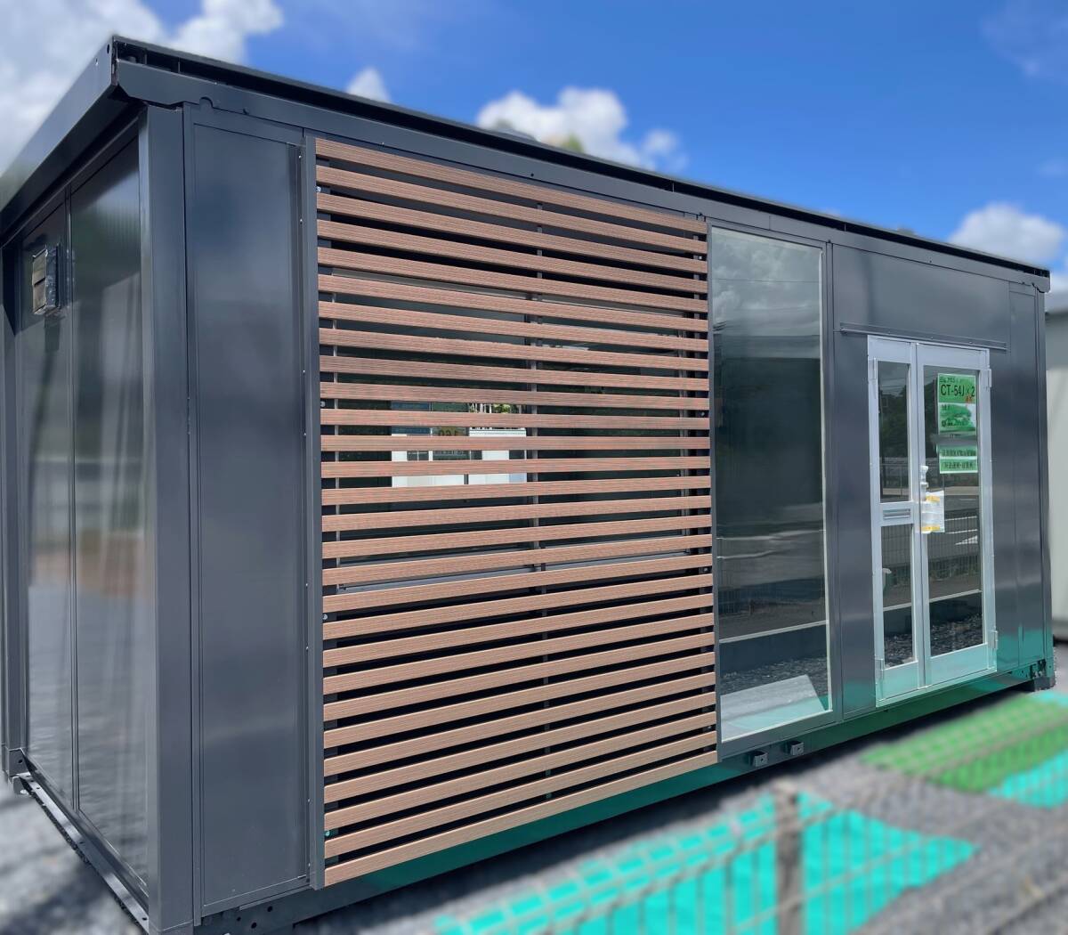 Yahoo!オークション - メ-カ-整備品 4坪ユニットハウス中古 プレハブ ...