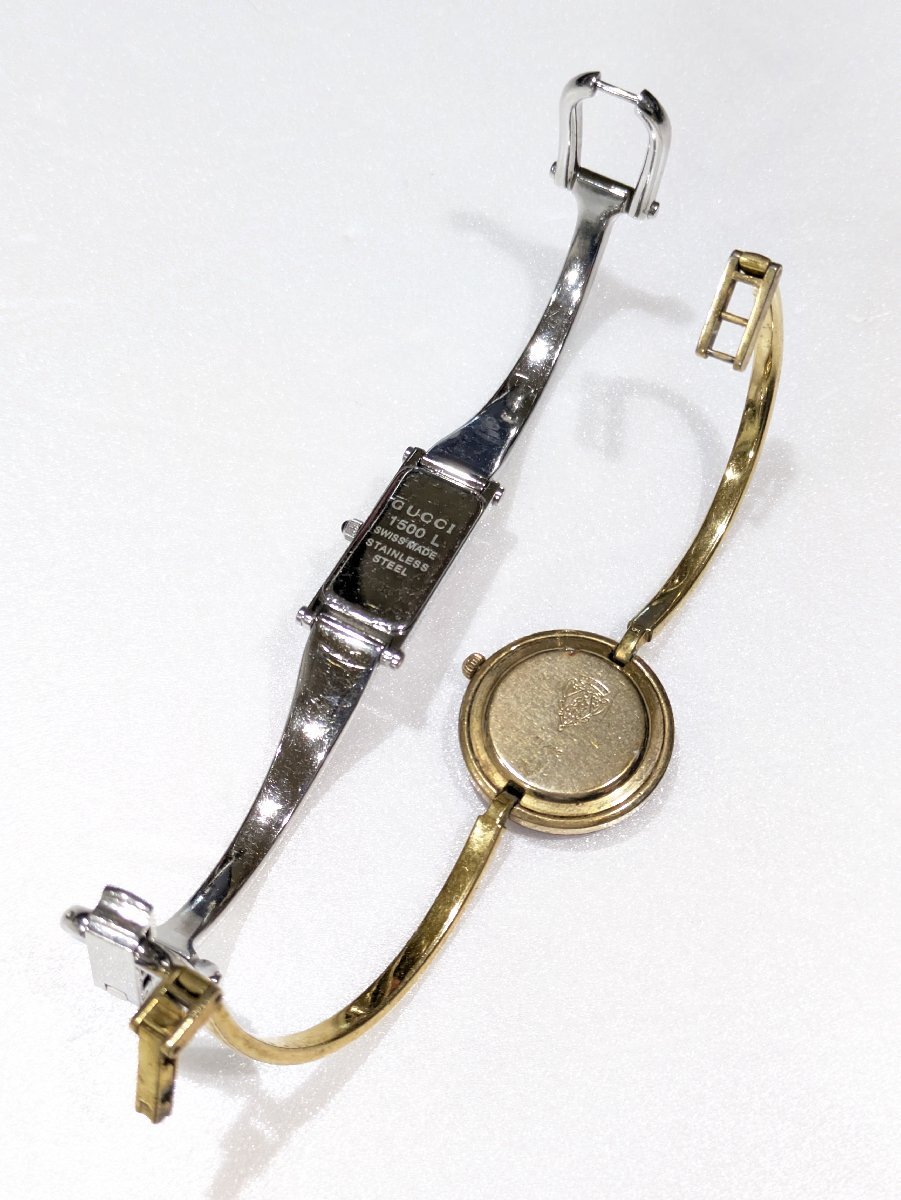 Yahoo!オークション - 【76】 1円～ グッチ GUCCI 1500 L 11/12 ゴール...