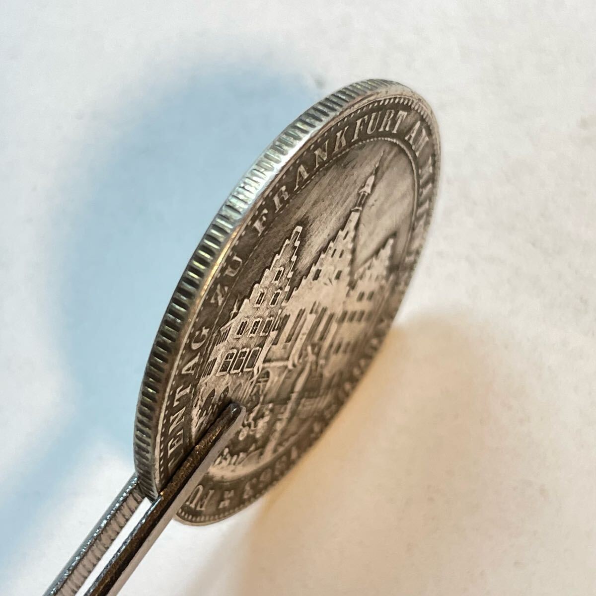 Yahoo!オークション - ドイツ 硬貨 古銭 フランクフルト 1863年 フラン...