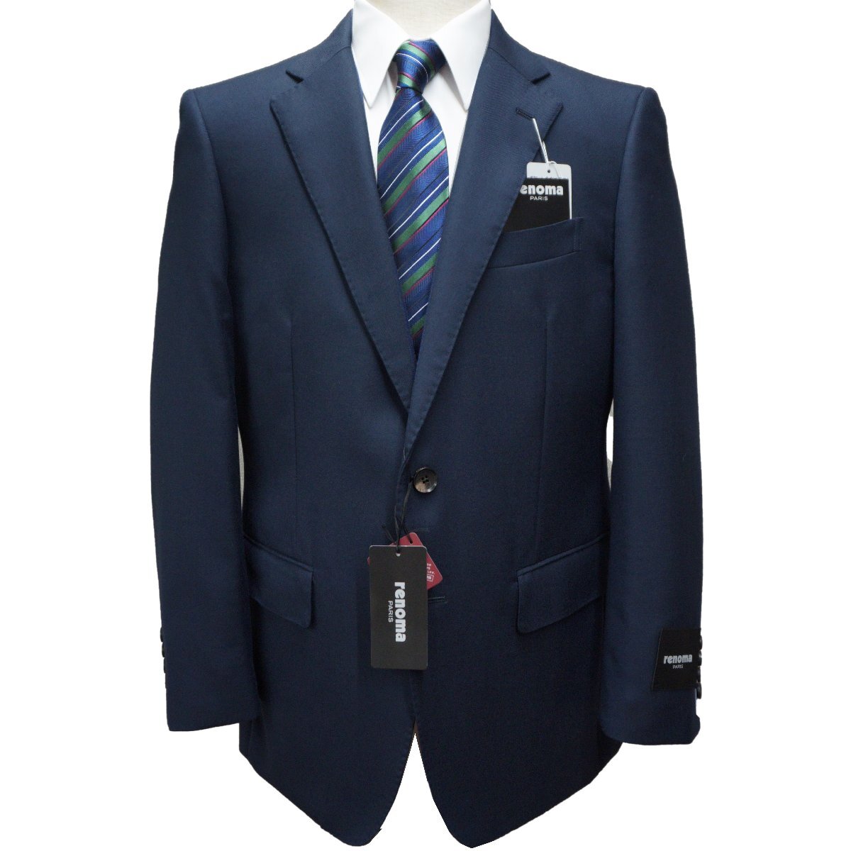 Yahoo!オークション - 【 レノマパリス 】秋冬スーツ 花紺無地 AMFステ...
