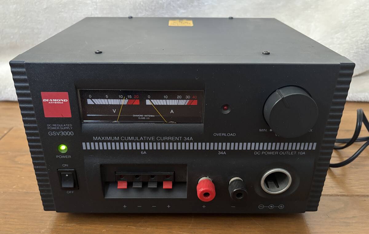 Yahoo!オークション - 【DIAMOND GSV3000】34Aトランス式直流安定化電...