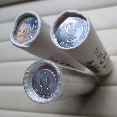 Yahoo!オークション - 30 1円玉 銀行ロール50枚入り /S50年｛三菱銀行...