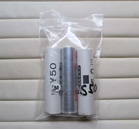 Yahoo!オークション - 30 1円玉 銀行ロール50枚入り /S50年｛三菱銀行...