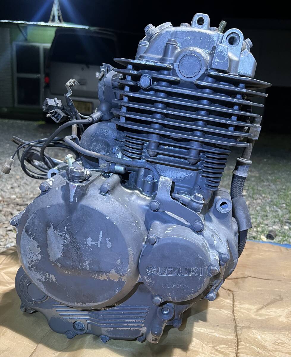 Yahoo!オークション - ジェベル250 SJ44A 絶好調 純正 エンジンASSY 圧...