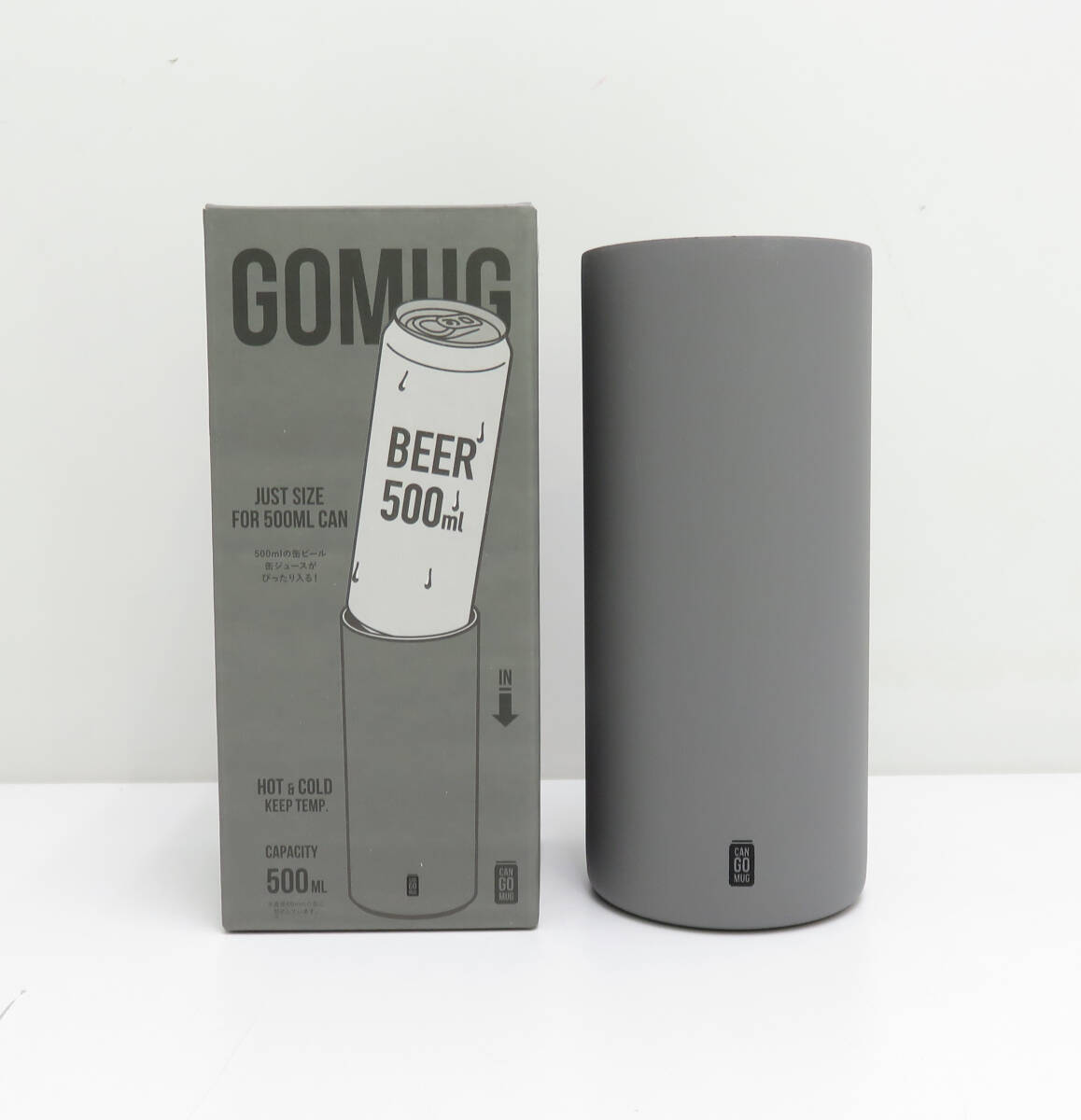 Yahoo!オークション - CAN GO MUG 500ml缶対応 タンブラー グレー 缶...