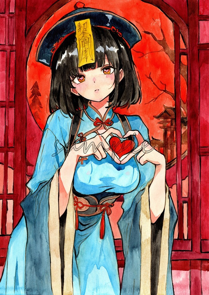 Yahoo!オークション - 【手描き イラスト】ハロウィン オリキャラ 女の...