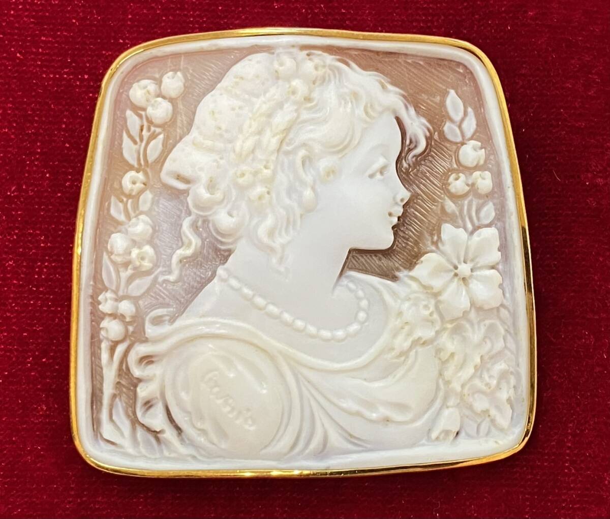 Yahoo!オークション - カメオ k18 15.7g 【h-11】