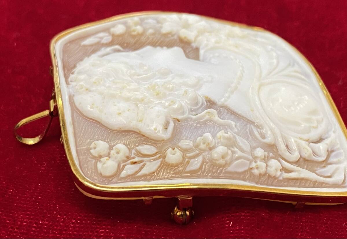 Yahoo!オークション - カメオ k18 15.7g 【h-11】