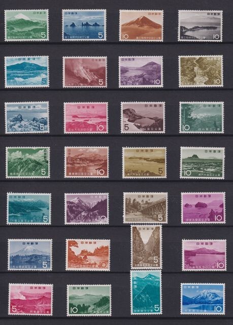 Yahoo!オークション - コレクターの出品 未使用『国立公園切手 全52...