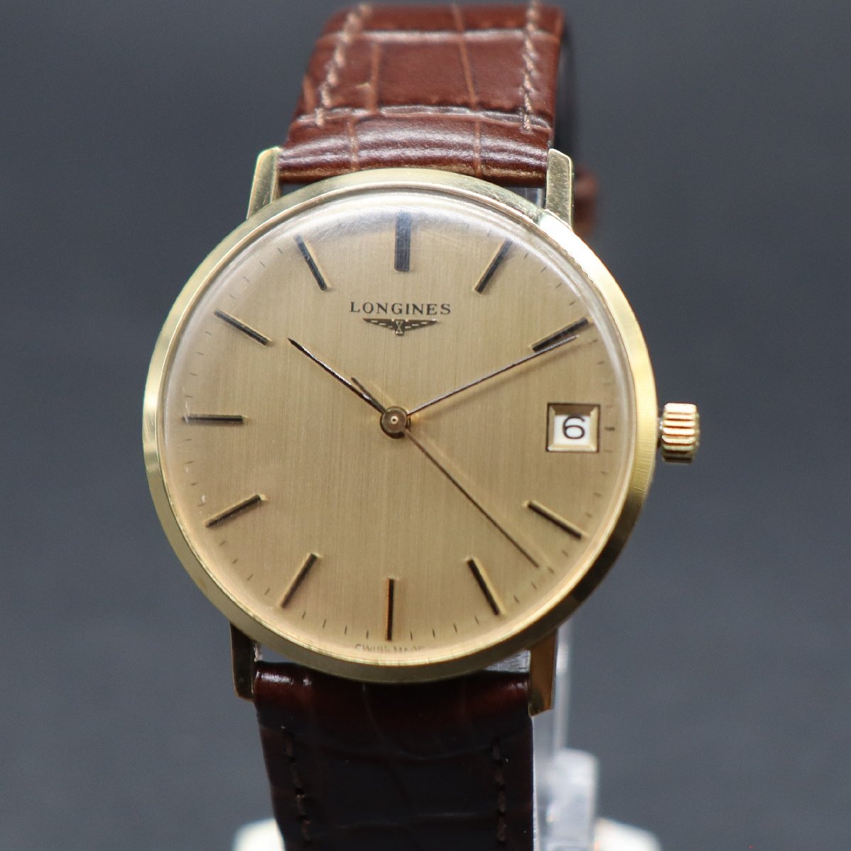 Yahoo!オークション - LONGINES ロンジン 手巻き GFPケース ゴールドヘ...