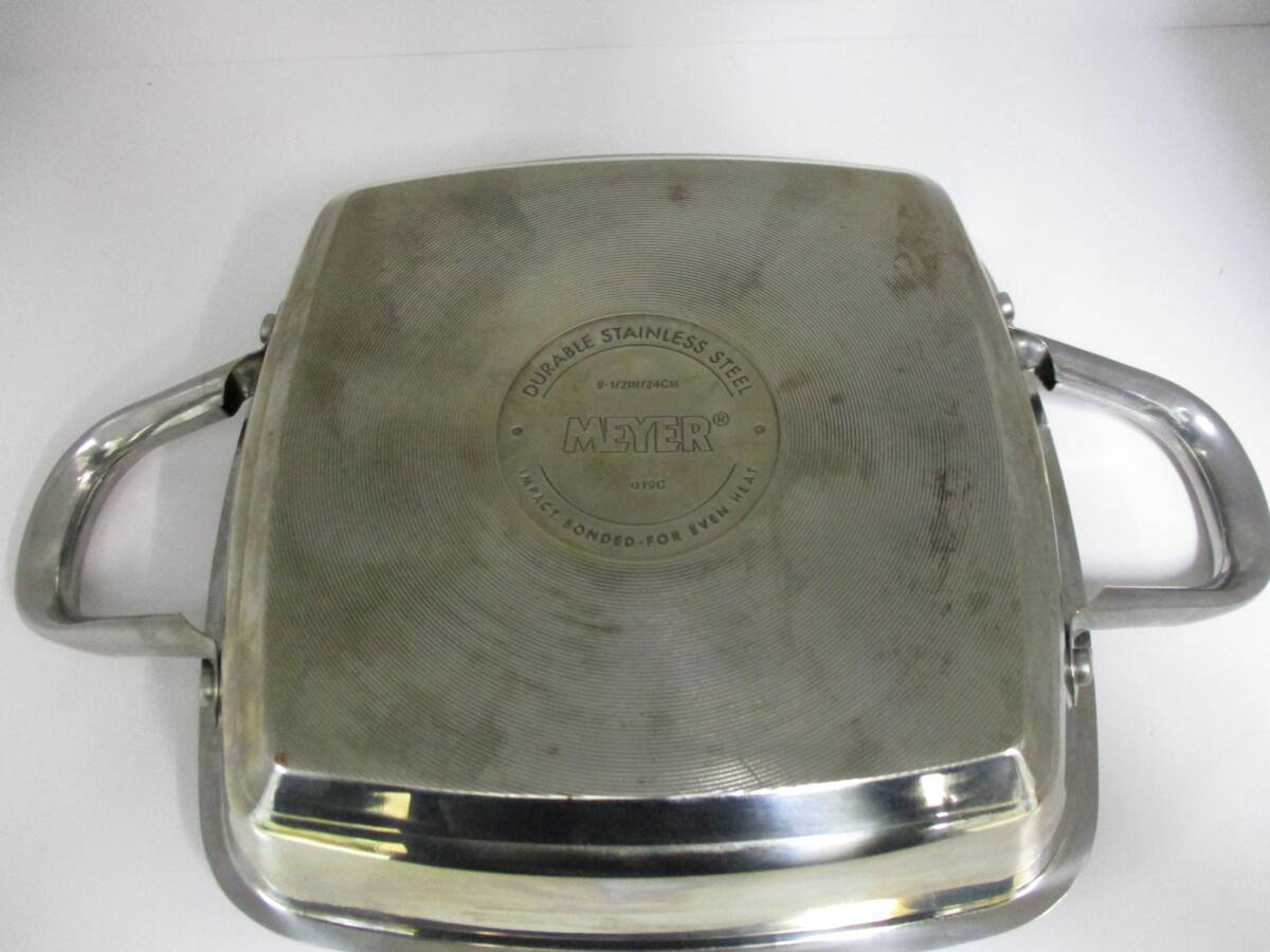 Yahoo!オークション - MEYER マイヤー スクエア グリルパン フライパ...