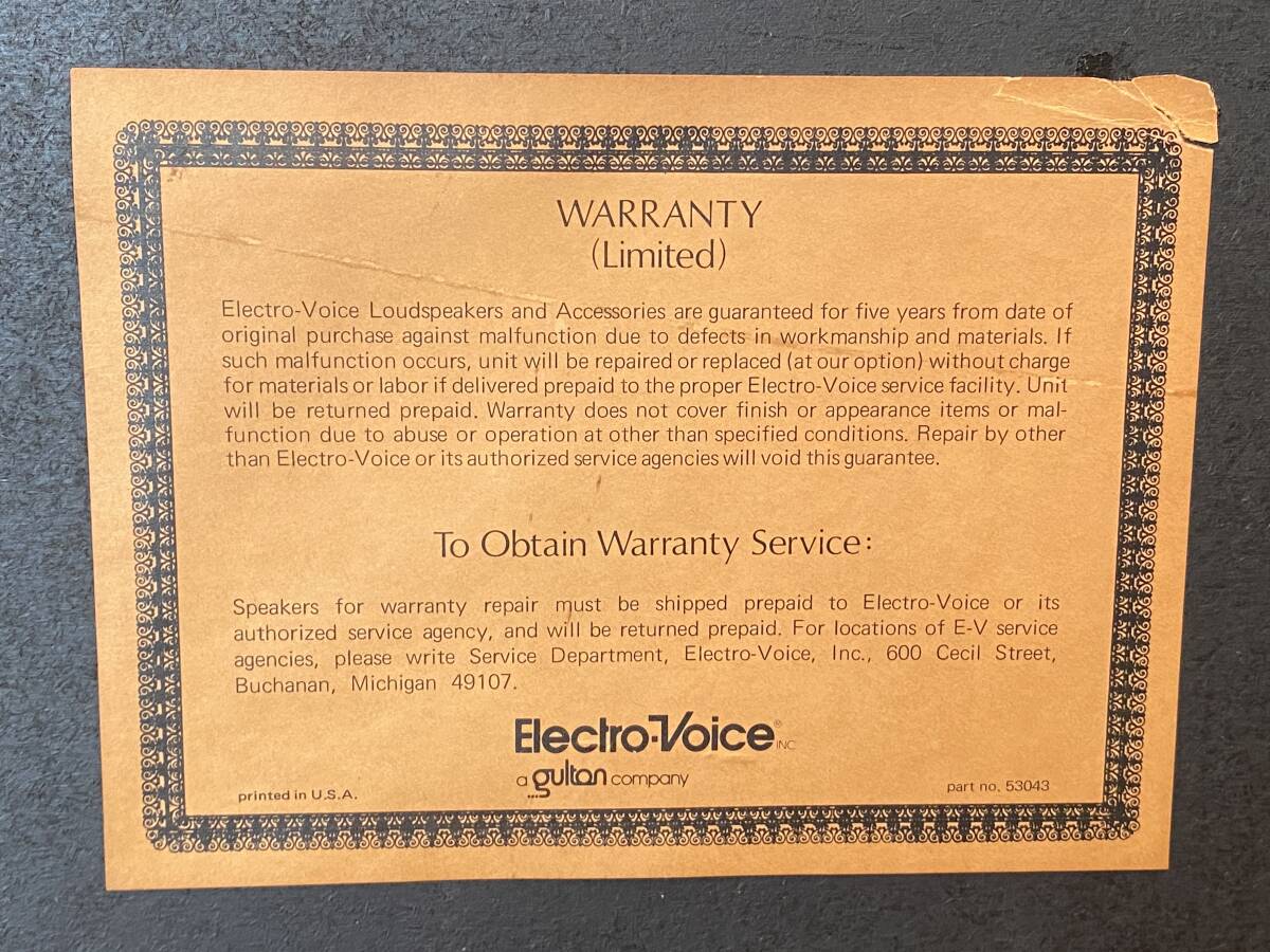 Yahoo!オークション - Electro-Voice BB1キット（T35ツイター・X-36ネ...