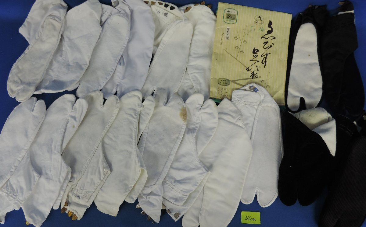 Yahoo!オークション - K―006 足袋大量 黑朱子/キャラコ /堅牢染 ...