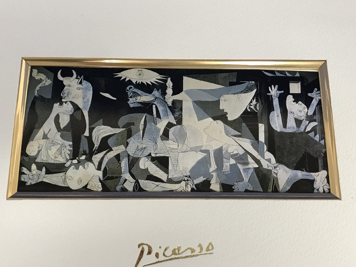 Yahoo!オークション - 43―009 額装 ピカソ ゲルニカ 印刷 ポス...