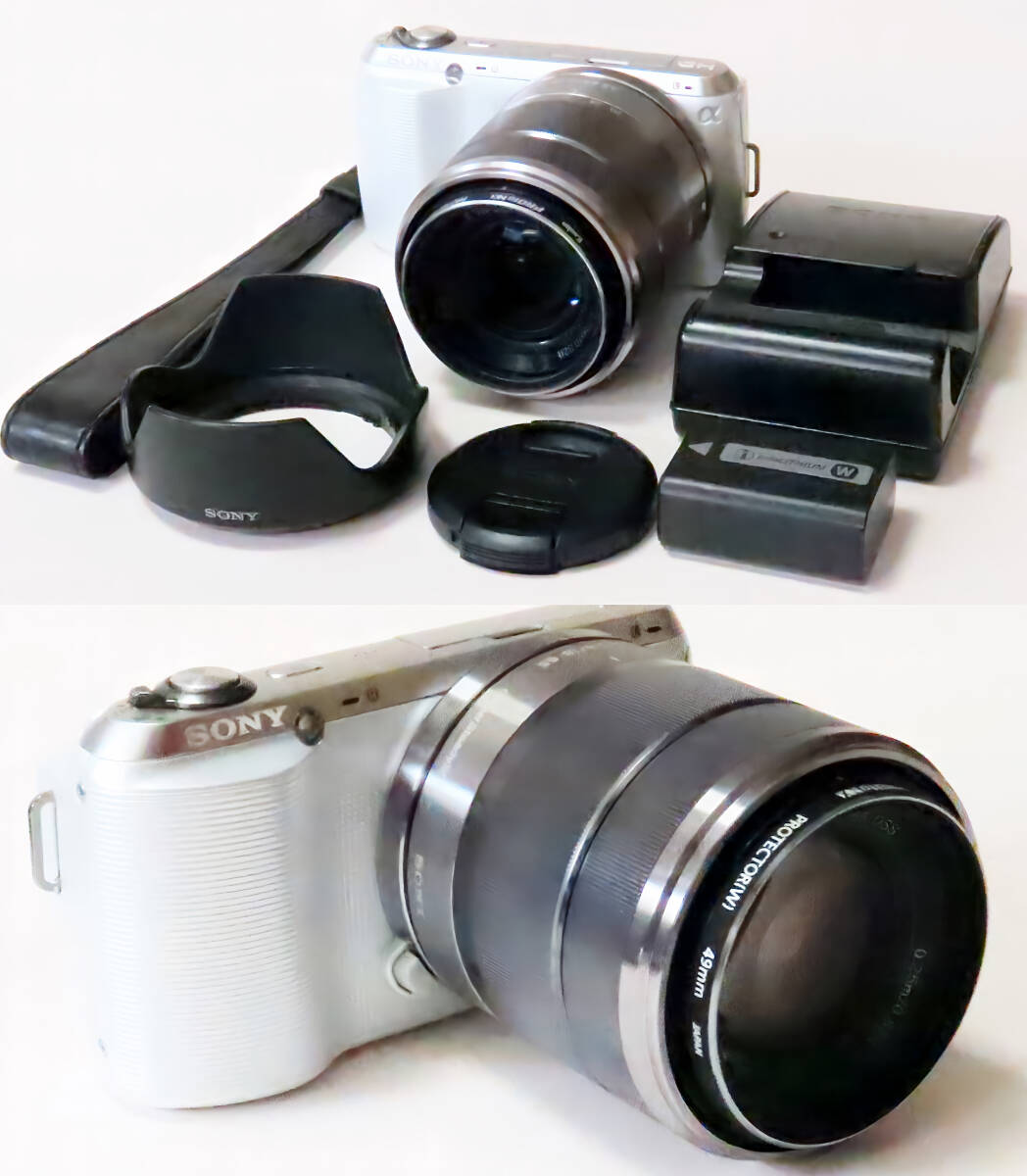 Yahoo!オークション - SONYのコンパクトミラーレス一眼 αNEX-C3 + SO...