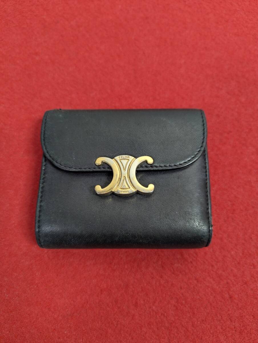 Yahoo!オークション - 19844-02 CELINE/セリーヌ 財布 ミニ 三つ折り ...