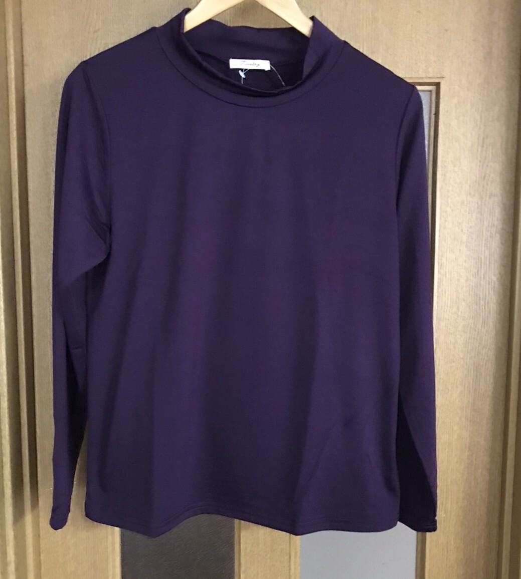 Yahoo!オークション - 新品 タグ付き シャツ 紫 LL