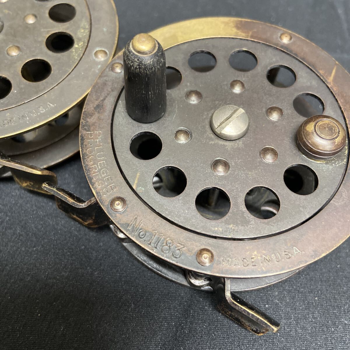 Yahoo!オークション - ⑪ Vintage PFLUEGER No.1183 Fly Reel AKRON.O....